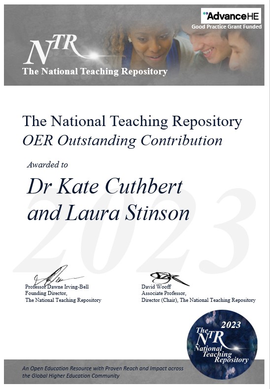 NTR Annual Awards – The National Teaching Repository