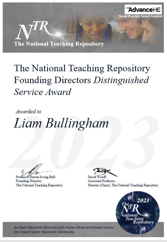 NTR Annual Awards – The National Teaching Repository