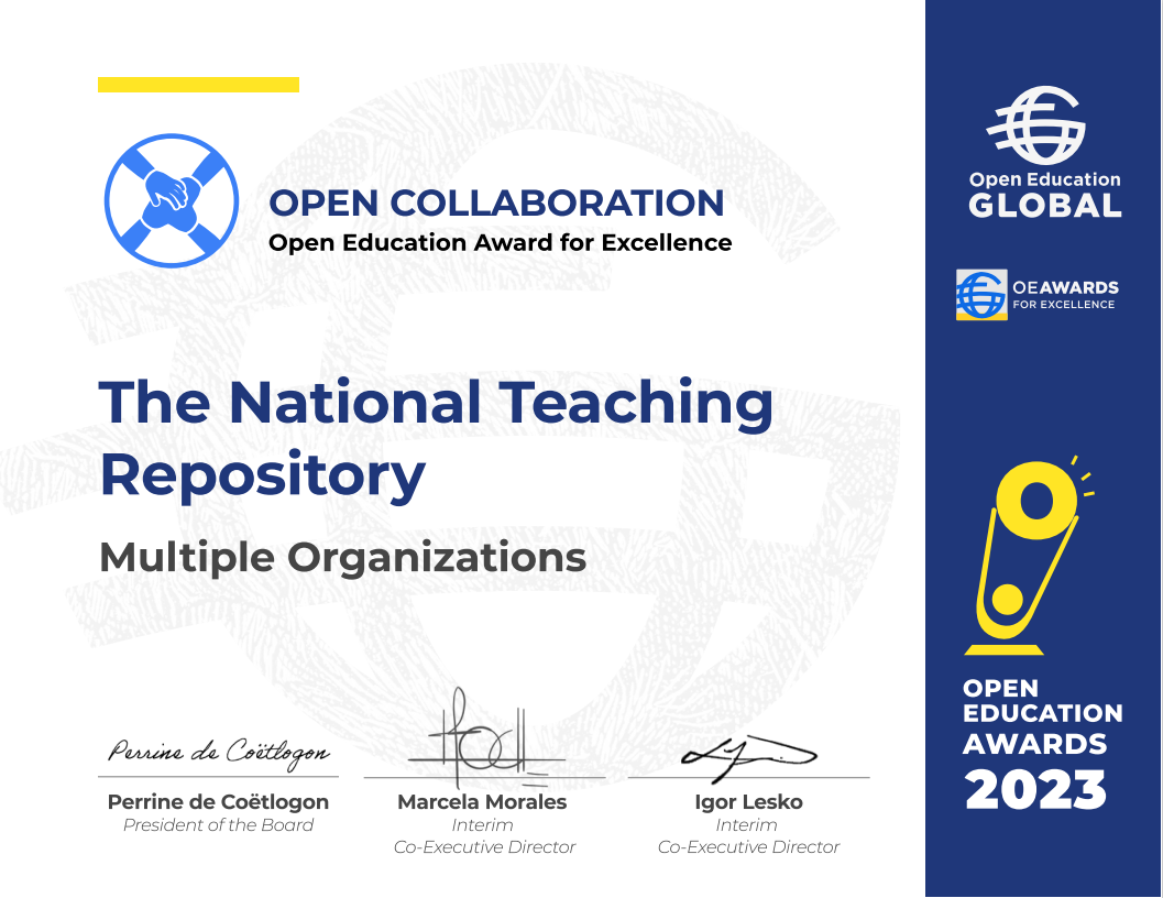 The National Teaching Repository – Learning from each other so that we ...